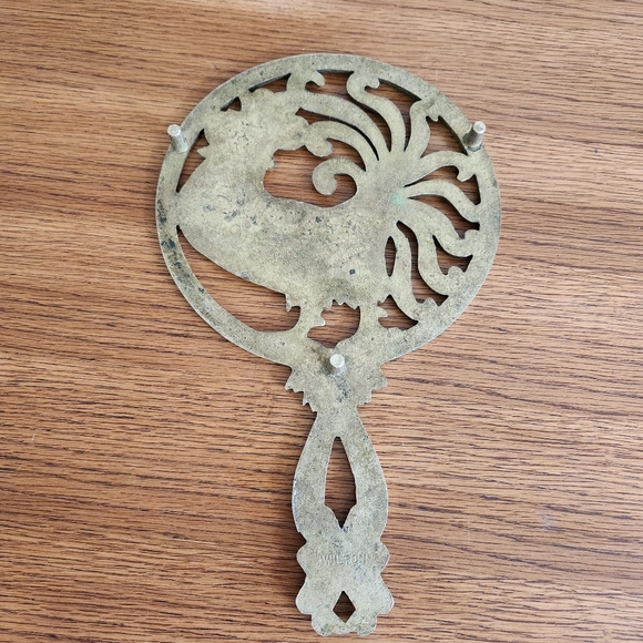 Vintage | Kitchen | Vintage Mcm Wilton Brass Rooster Large Handled ...